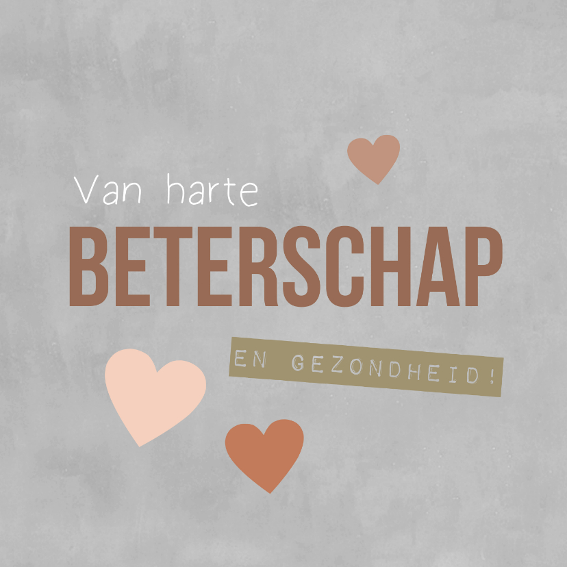 Beterschap kalk tekst - Beterschapskaarten - Kaartje2go
