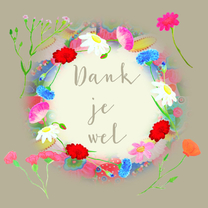 Bedankkaartjes maken - Mooie bedankkaart van Kaartje2go