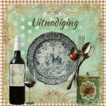 Uitnodiging etentje - Uitnodiging diner maken | Kaartje2go.be