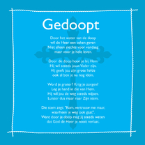 Felicitatie doop - Kaarten voor felicitatie doopsel | Kaartje2go