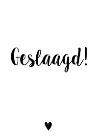 Geslaagd? Gefeliciteerd! - felicitatiekaarten | Kaartje2go