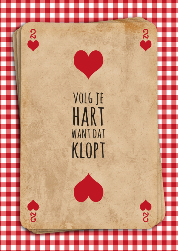 Harten 2 met spreuk-isf - Valentijnskaarten - Kaartje2go