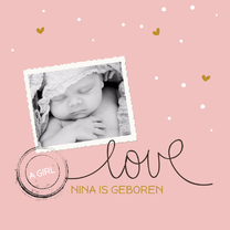 Geboortekaartjes meisje | geboorte dochter | Kaartje2go