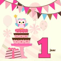 Verjaardag 1 jaar | verjaardagskaart kind | Kaartje2go
