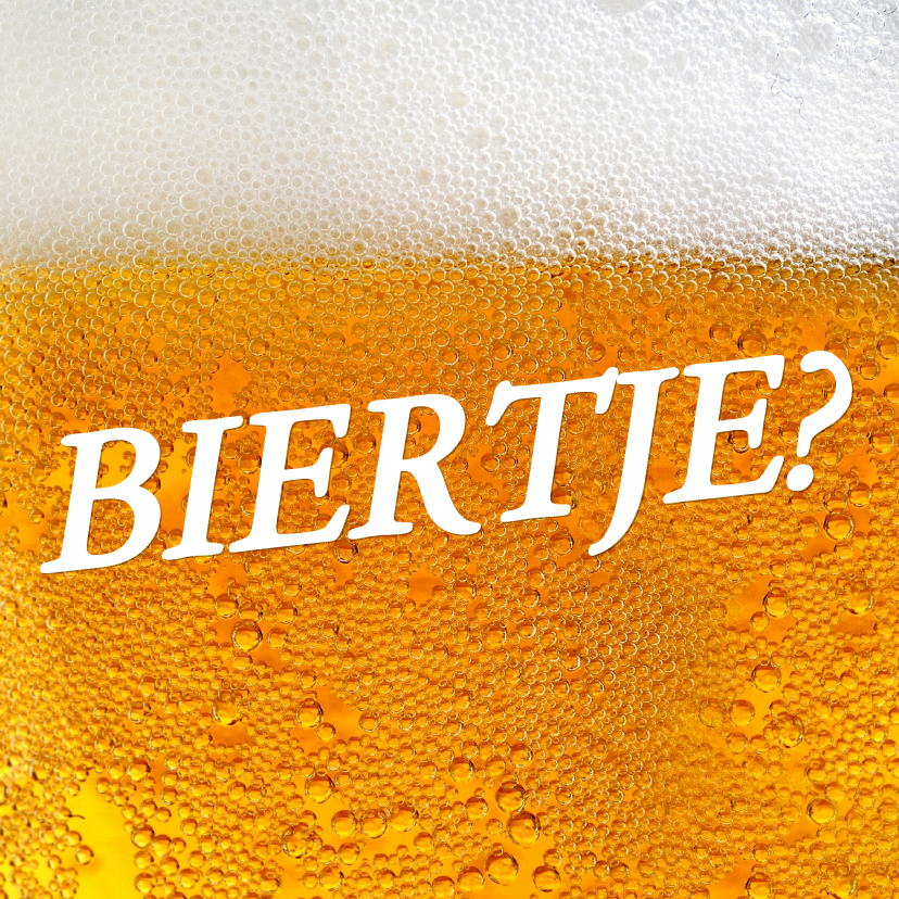 Uitnodiging Biertje - Uitnodigingen - Kaartje2go